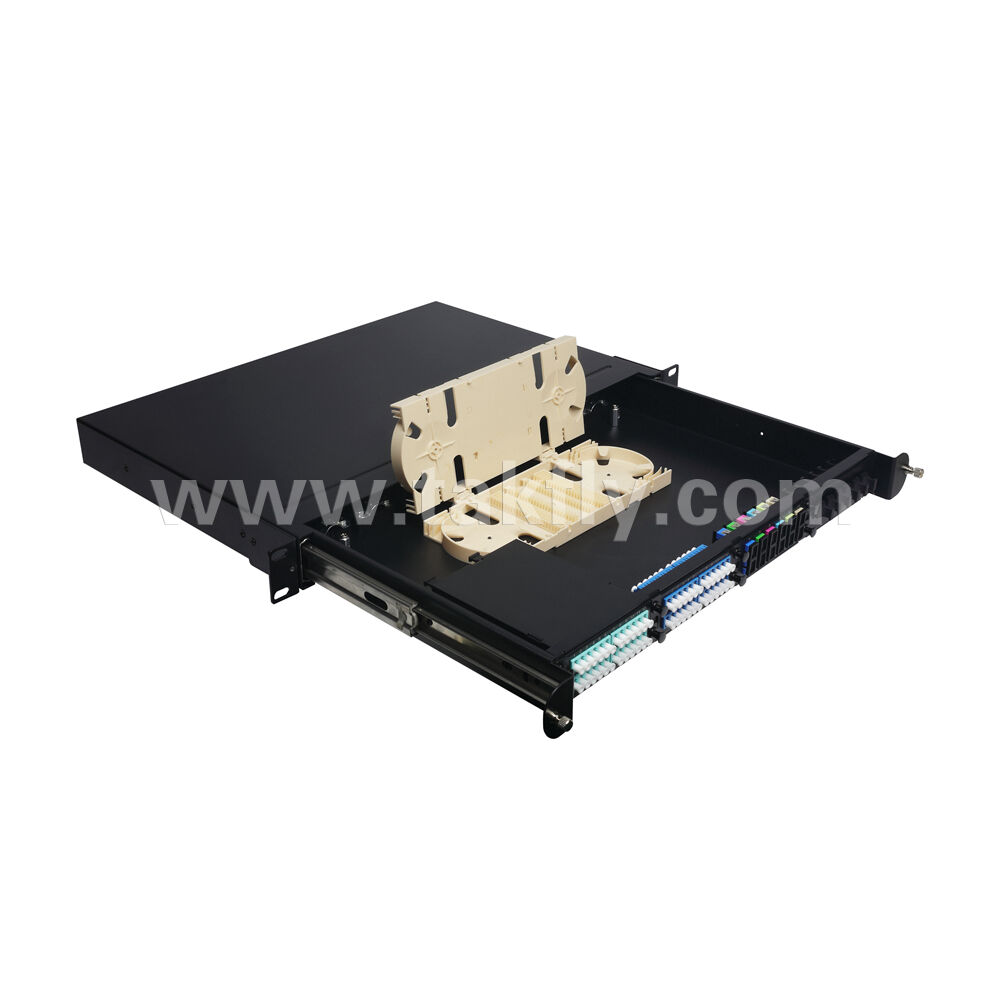 96f Fiber 1u 19 Inch Rack Mount Light Weight Slidable Mpo Patch Panel ...