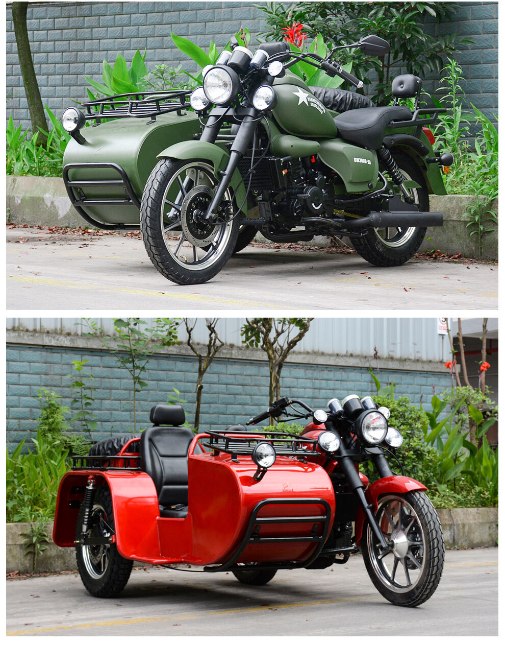 3 Wheel 300cc Water Cooled Trike Motorcycle With Side Car Motor ...