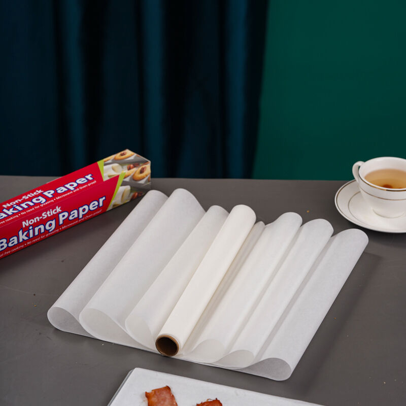 Food Grade Silicon Oil Coated Parchment Baking Paper Jumbo Roll For ...