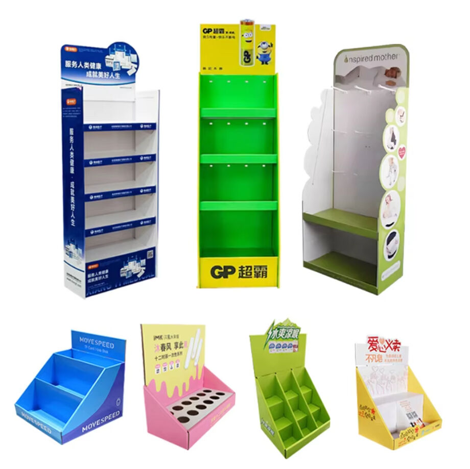 Cardboard Floor Counter Display Rack Promotional Pdq Display Box Pos ...