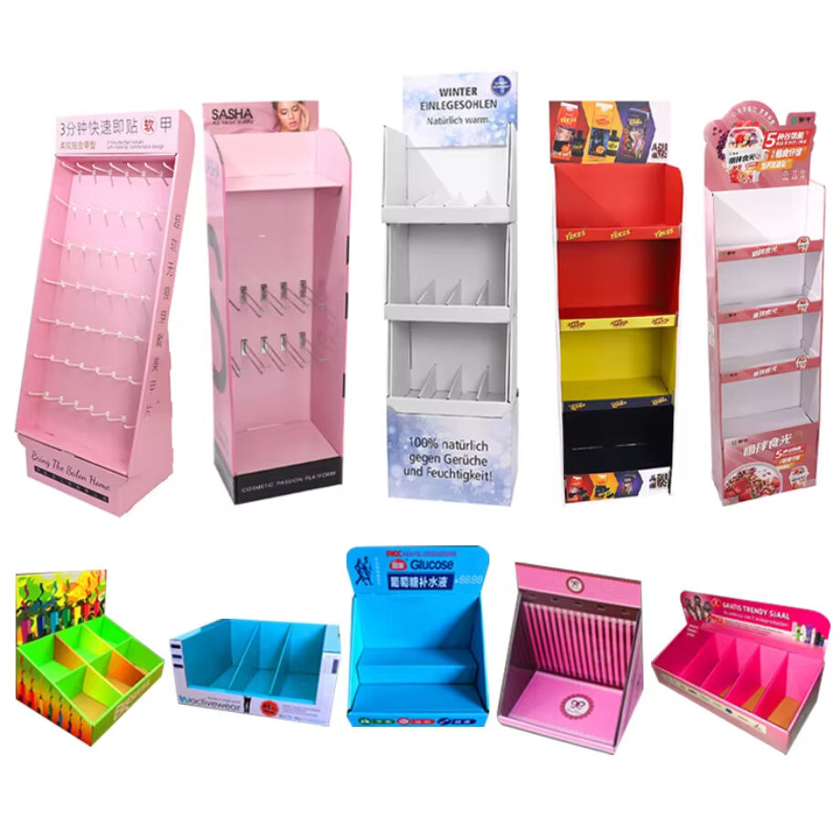 Cardboard Floor Counter Display Rack Promotional Pdq Display Box Pos ...