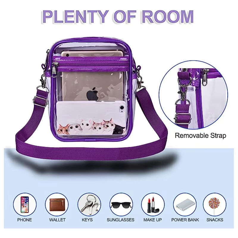 2025 Custom Pvc Crossbody Bag Clear Crossbody Shoulder Bag Clear ...
