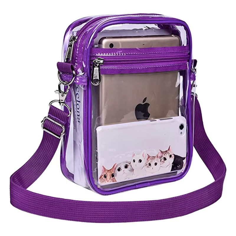 2025 Custom Pvc Crossbody Bag Clear Crossbody Shoulder Bag Clear ...