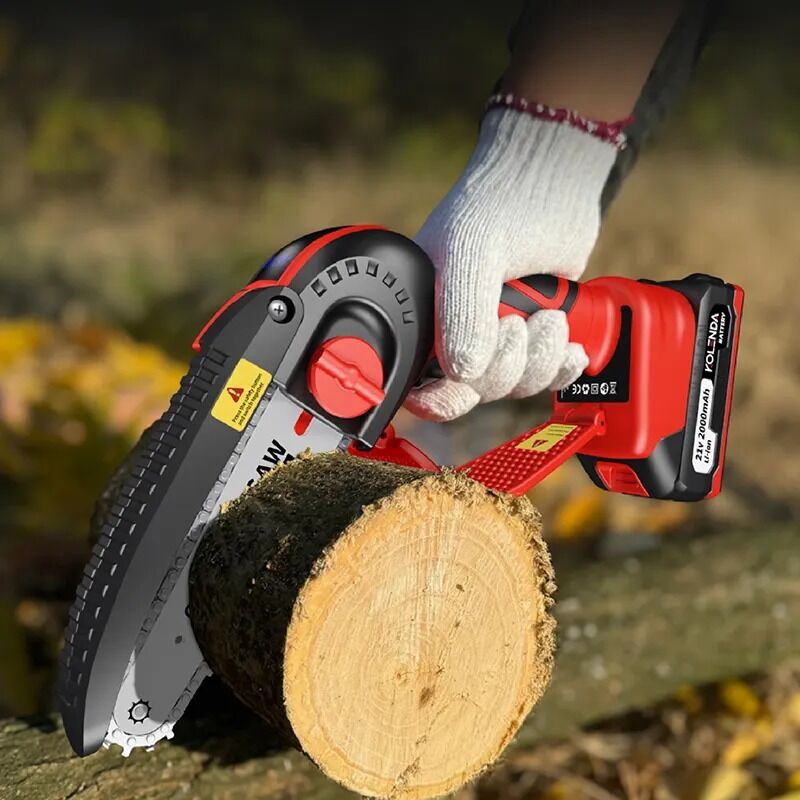 Battery Powered Chainsaw – Cordless, Lightweight, Rechargeable Lithium ...