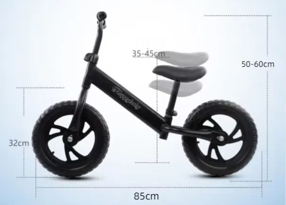 Baby Push 2 Wheels No Pedal 12 Inch Ride On Cycle For 3-6 Years Old ...