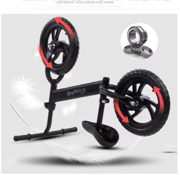 Baby Push 2 Wheels No Pedal 12 Inch Ride On Cycle For 3-6 Years Old ...
