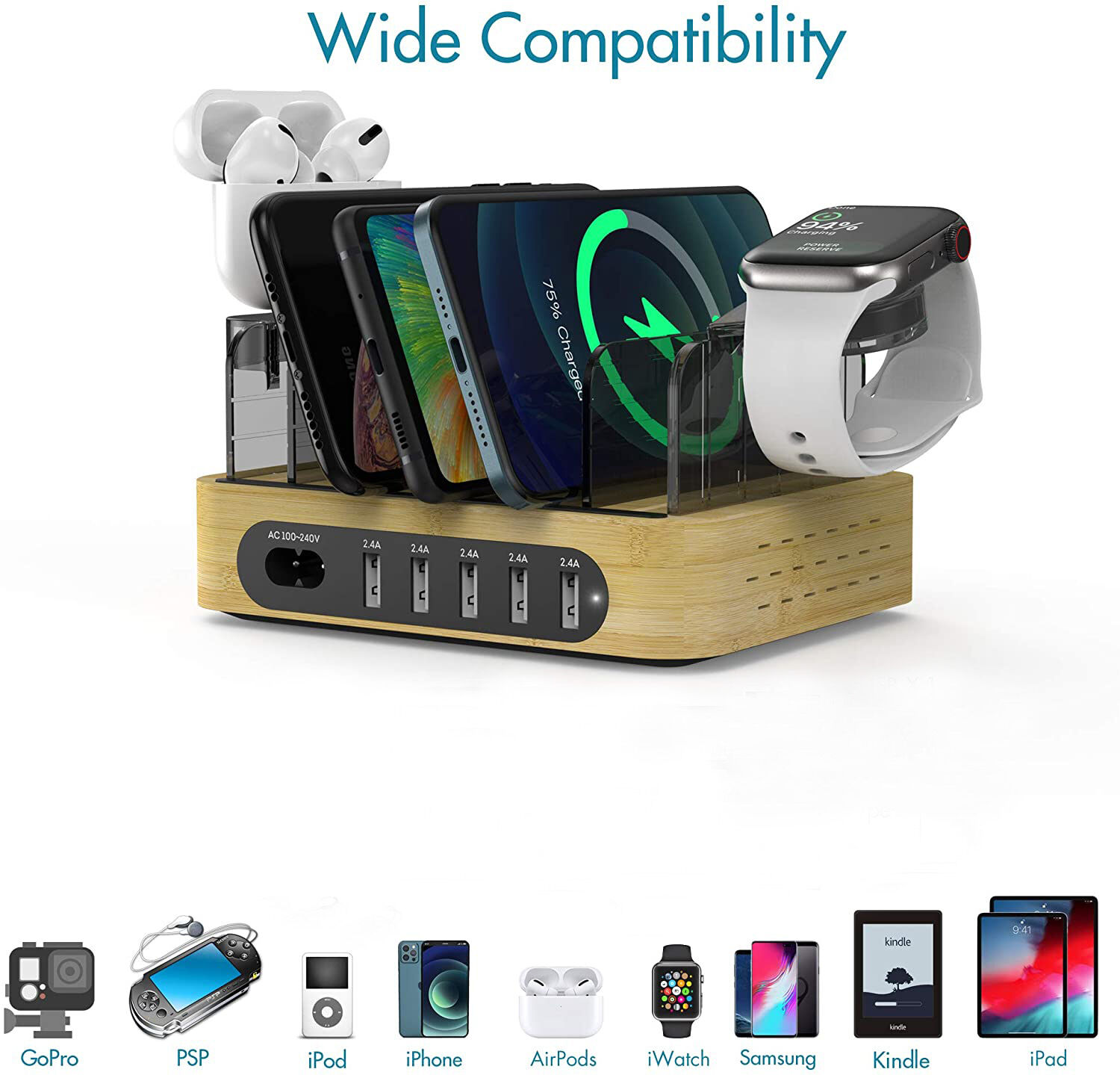 Kaufen Sie China Großhandels-5 Port Usb-ladestation Mit Mehreren ...