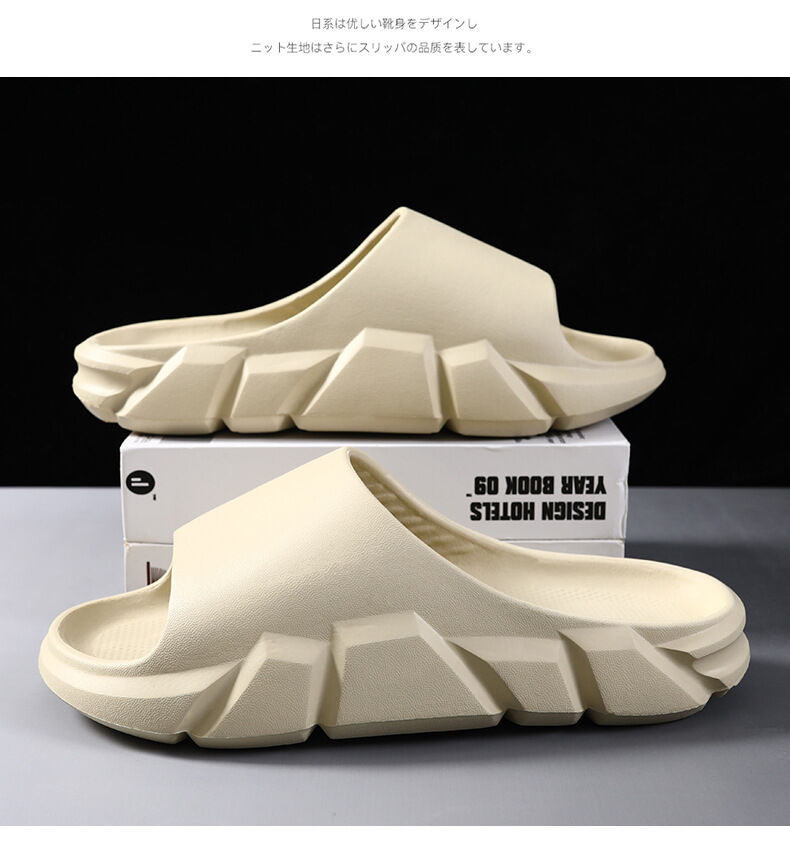 Slippers Couple Models Indoor And Outdoor One Word Drag Tread Sense 4.0 ...