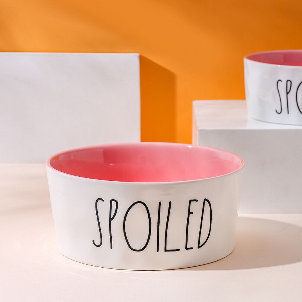 Wholesale Pet Food Bowl Easy To Clean Anti-overturning Ceramic Pet ...