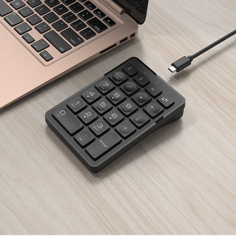 Wireless 22-key Numeric Keypad, Portable 2.4 Ghz Number Pad For Laptop ...