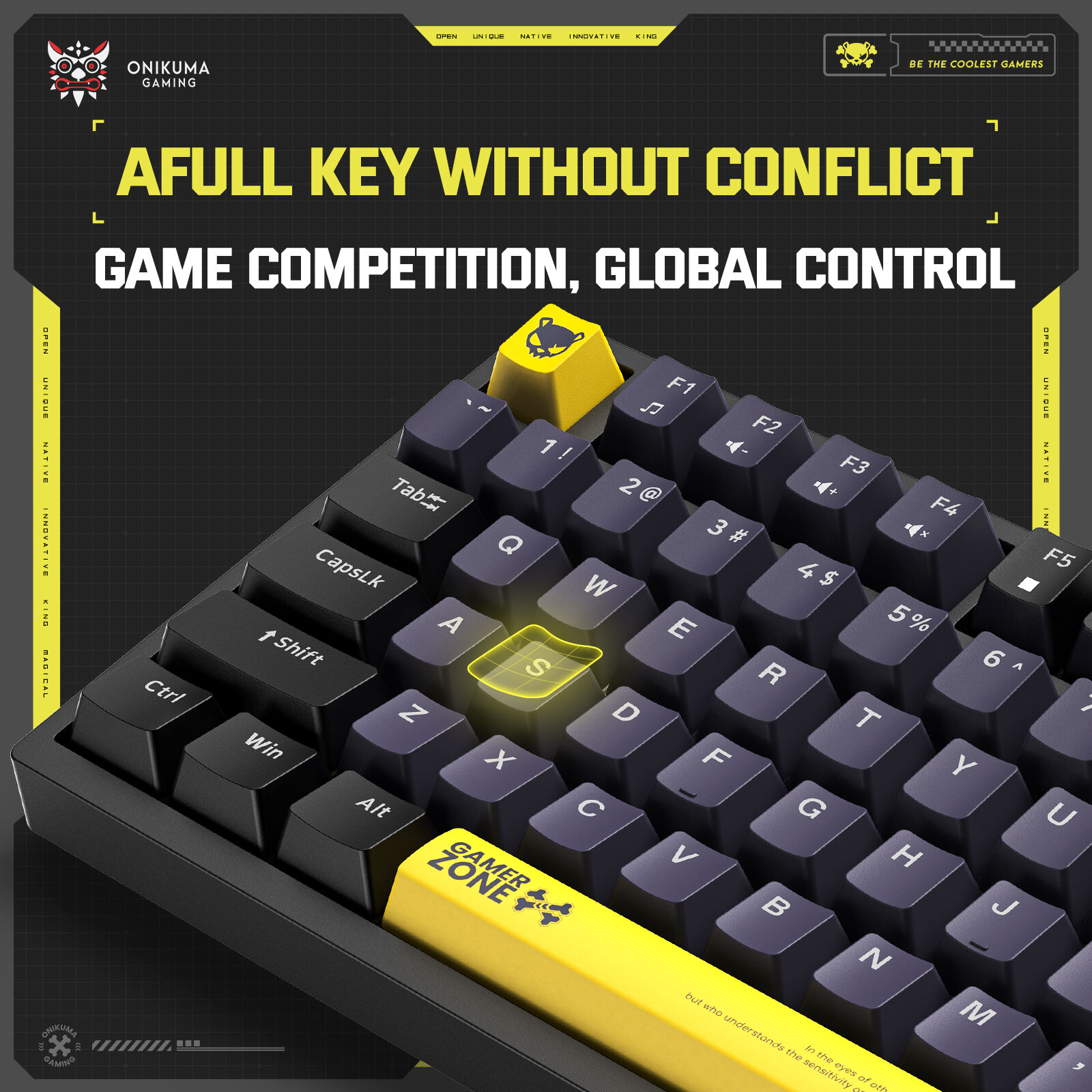 Onikuma G58 Good Wired Mechanical Gaming Rgb Lighting Hot-swappable ...