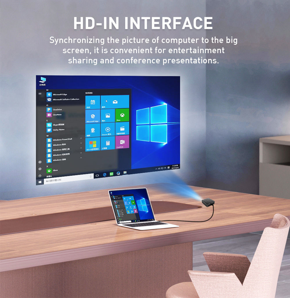 Mini Projector Portable Smart Wireless Dlp Projector With 5g Wifi And ...