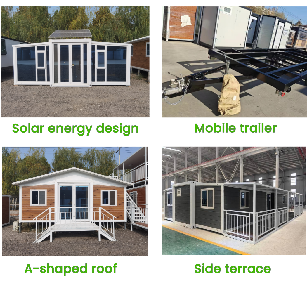 Folding Double Wing Prefabricated Modular Container House Fast Moving ...