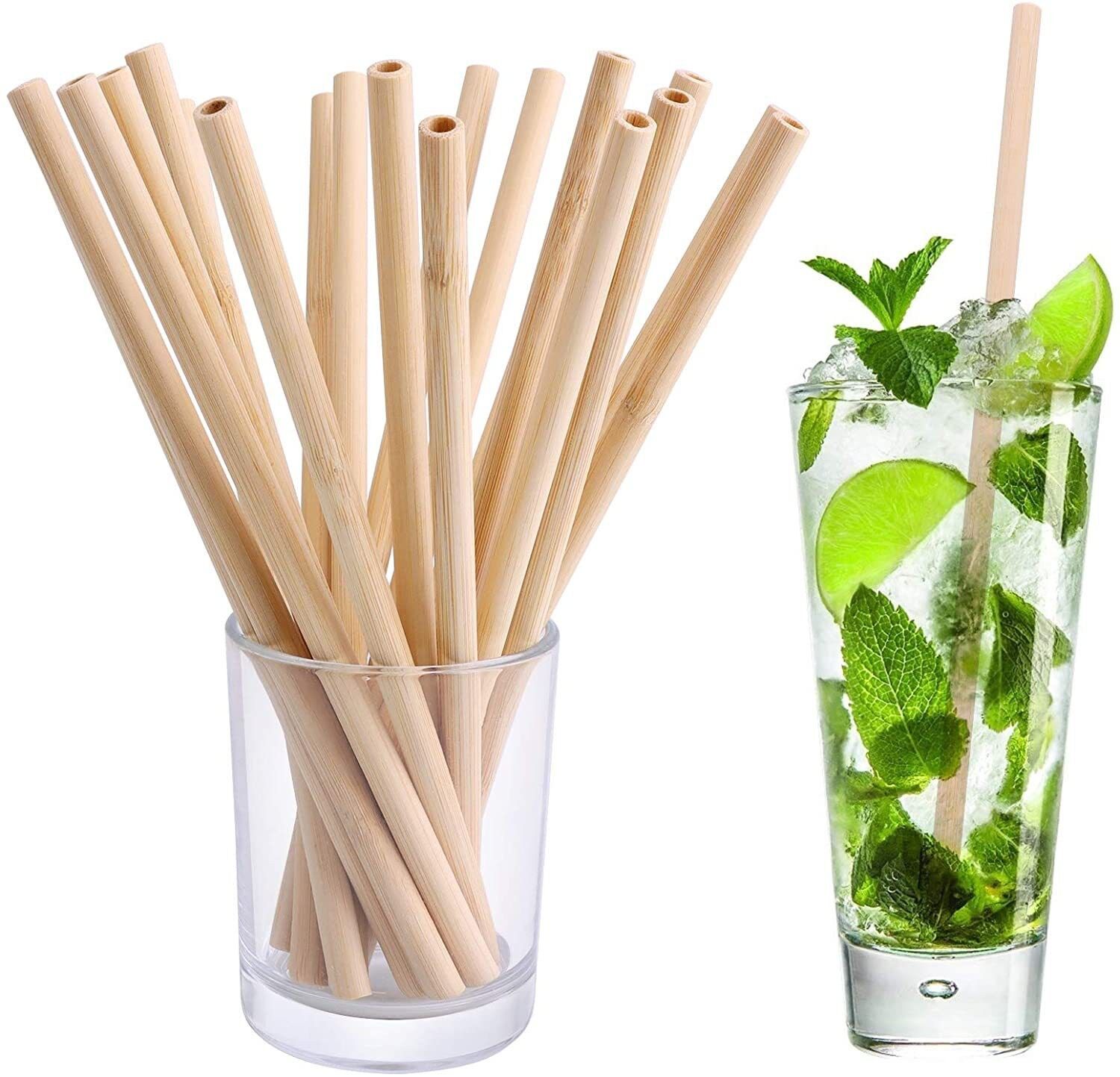 Bamboo 8-pack Reusable Bamboo Drinking Straws Dishwasher Safe - Expore ...