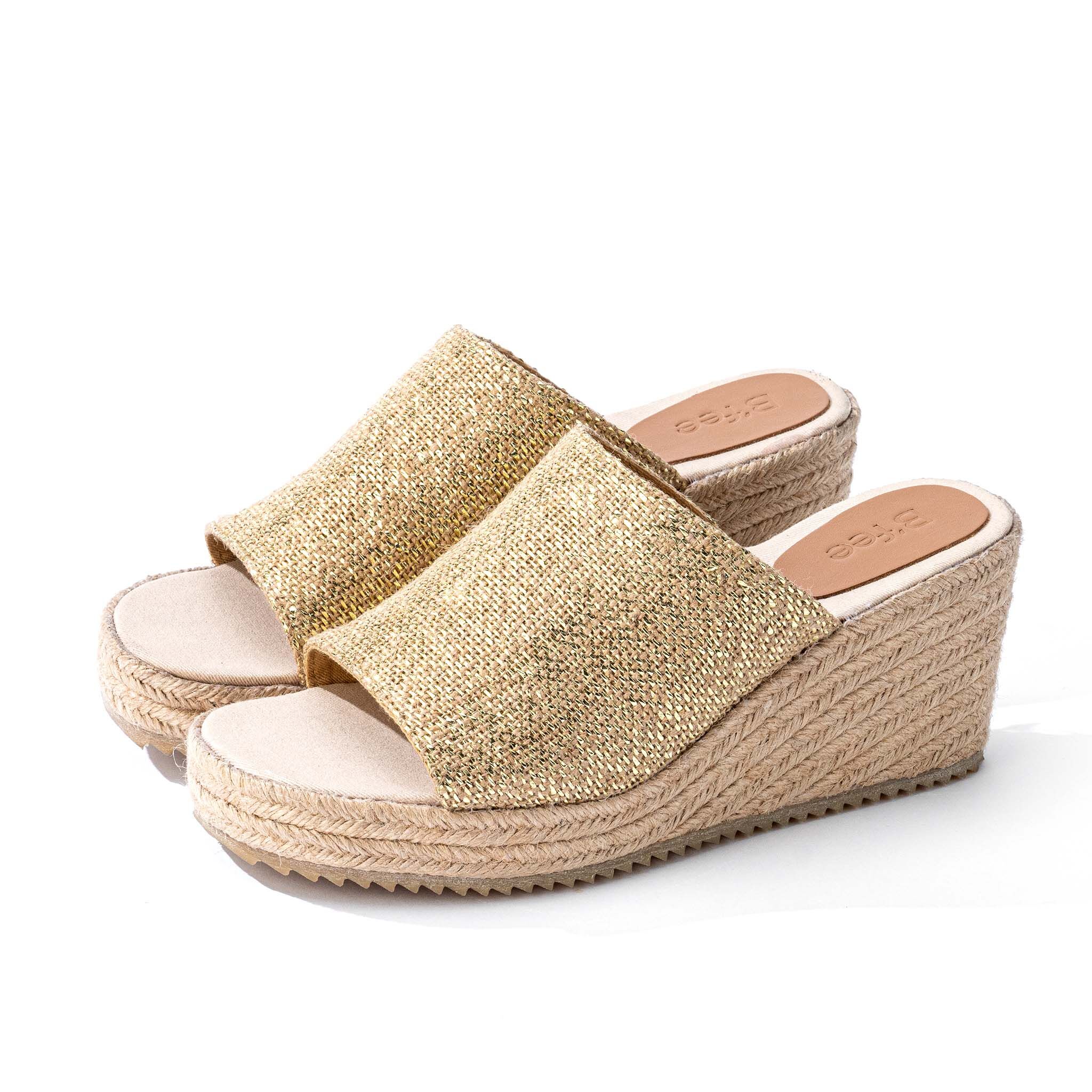 Oem Odm Women's Casual Wedge Sandals, Espadrilles, Eva With Jute Braid ...