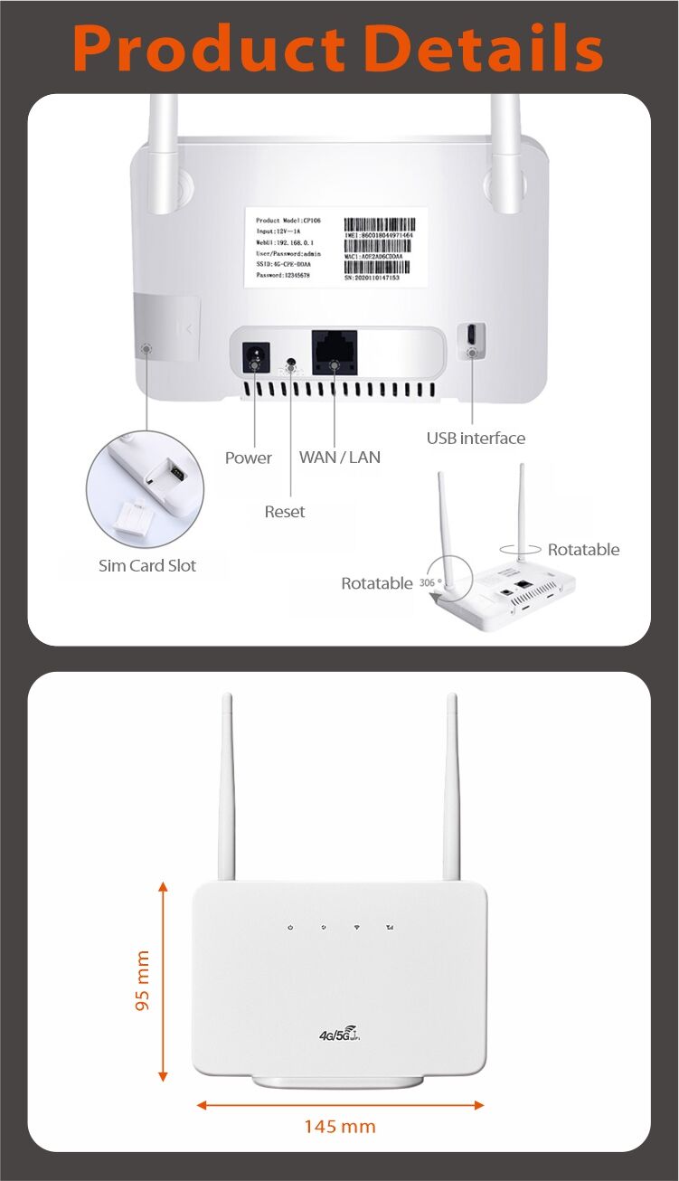Home Roter, Oem Factory 4g Cpe Router, 300mbps Wifi ,vsim Support ...