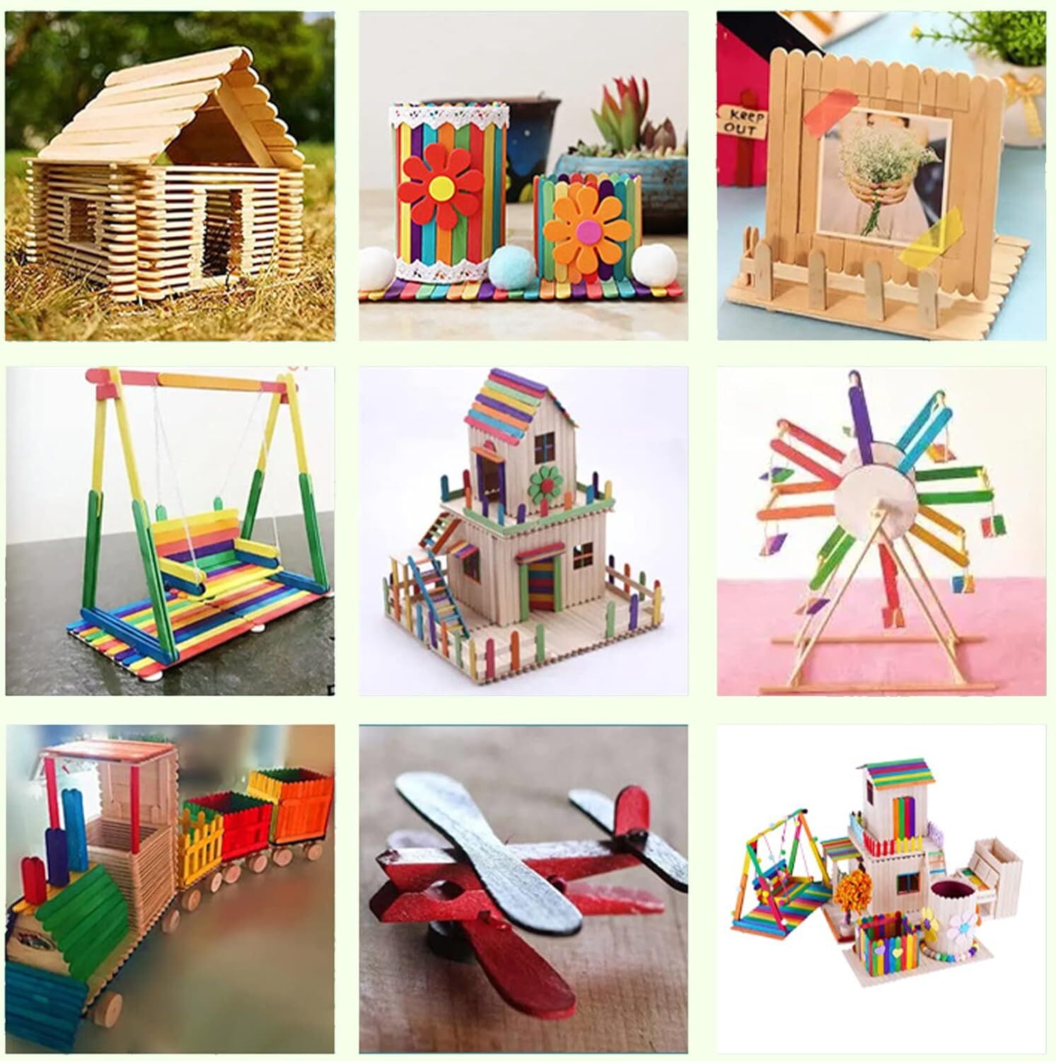 Biodegradable 6 Inch Wooden Multi-purpose Popsicle Sticks Craft Sticks ...