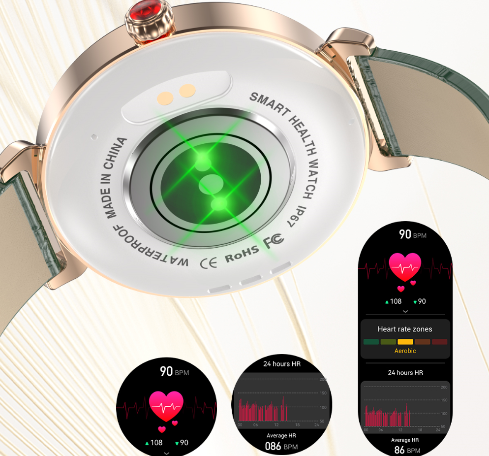 2025 New Arrival Smart Watch Women Smart Watch Round Smart Watch For ...