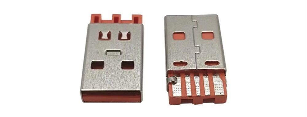 Usb 2.0 Type A 5 Pin Male Plug Connector High Current Solder Wire Type ...