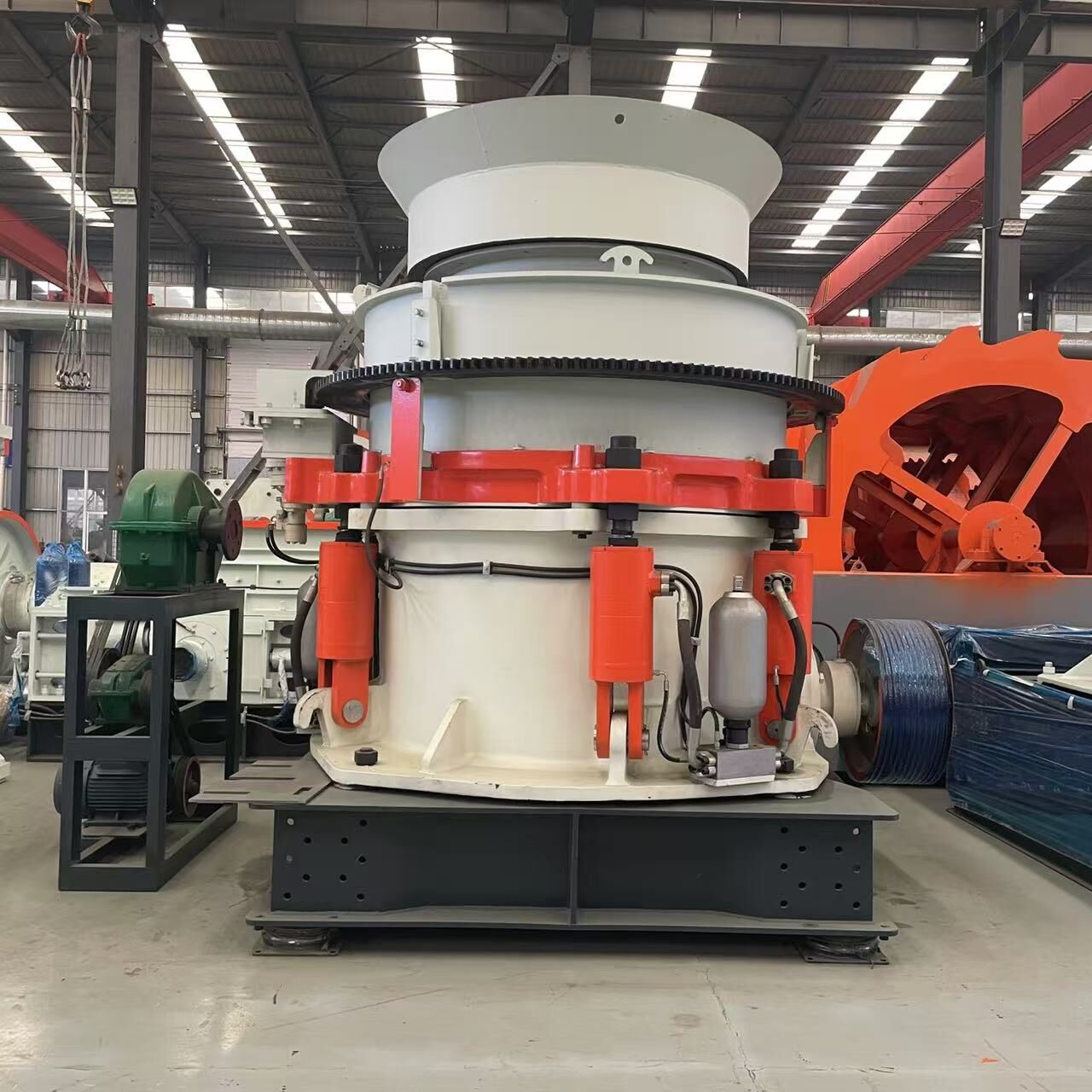 Semi Mobile Stone Crusher Skid Stone Crushing Plant For Construction ...
