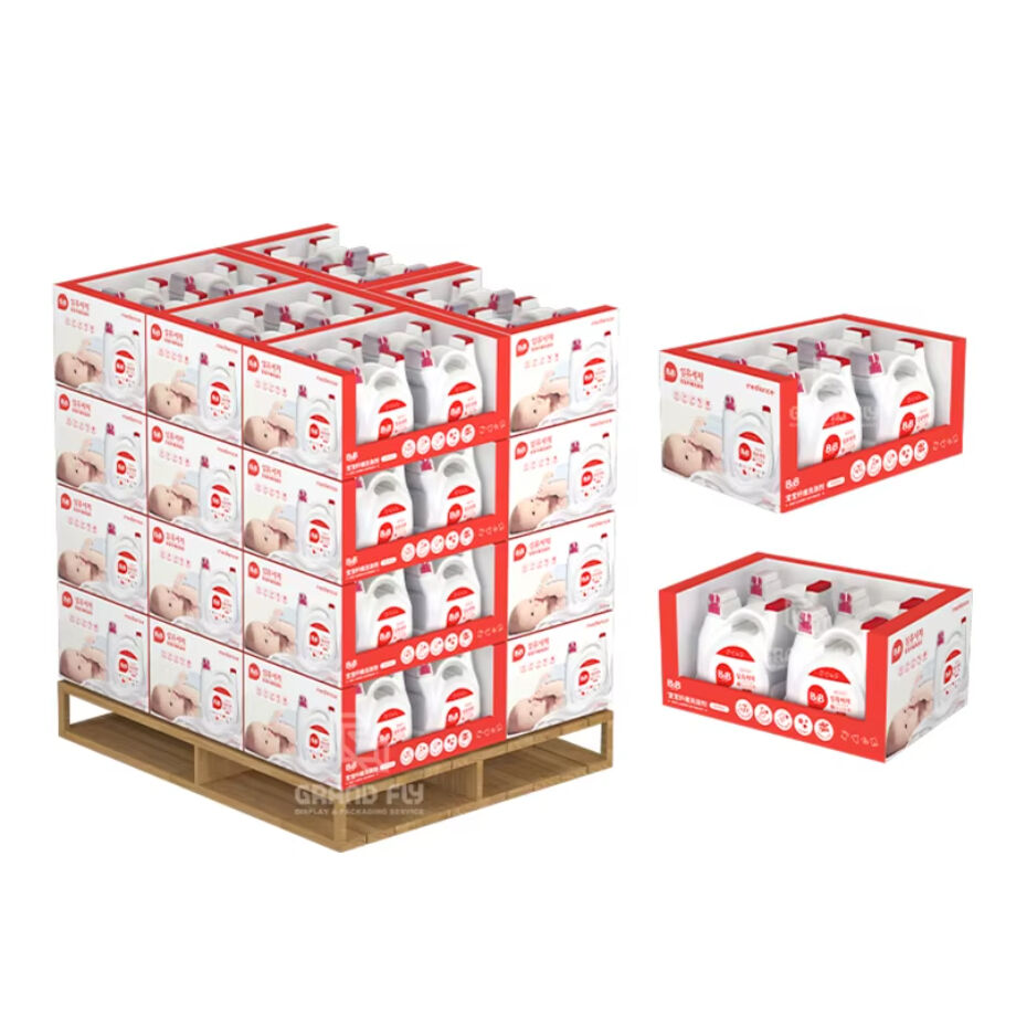 Custom Sam's Wm Cardboard Pod Snack Food Stackable Pdq Market Tray ...