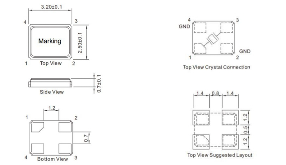 Buy China Wholesale Smd Crystal Oscillator With 4 Pads 3225 26mhz 9pf 10ppm With Competitive ...