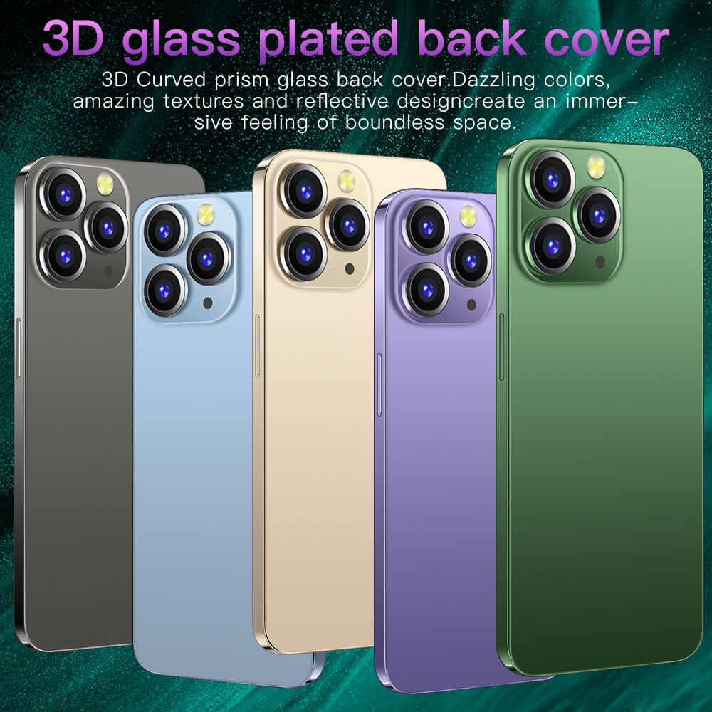 I14 Pro Max New Green Face Recognition Android 13 5g Smart Phone ...