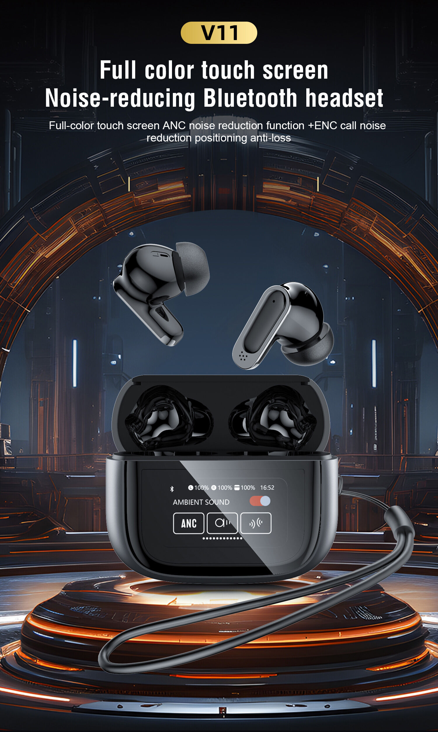 Enc/anc Tws Earphone Tws Airpods Bluetooth Tws Wireless Smart Earbud ...