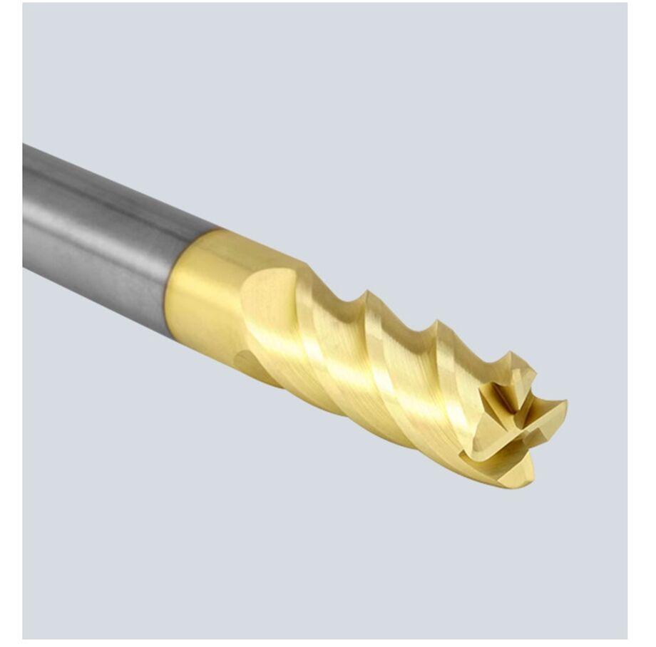 68 Degree 4 Flute Tungsten Steel Round Nose Milling Cutter Curved R ...