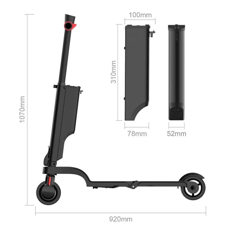 X6 Mini Electric Scooter – Compact, Lightweight, High-speed, Foldable E ...