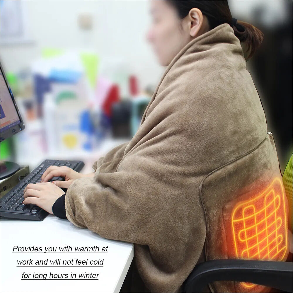 Buy China Wholesale Usb Electric Blanket For Winter Wearable Shawl ...