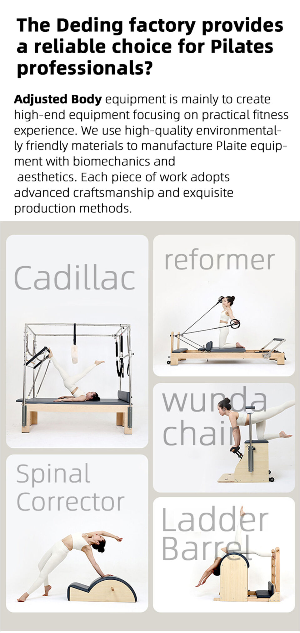 Pilates Five-piece Core Bed Steady Chair Ladder Barrel Corrector ...