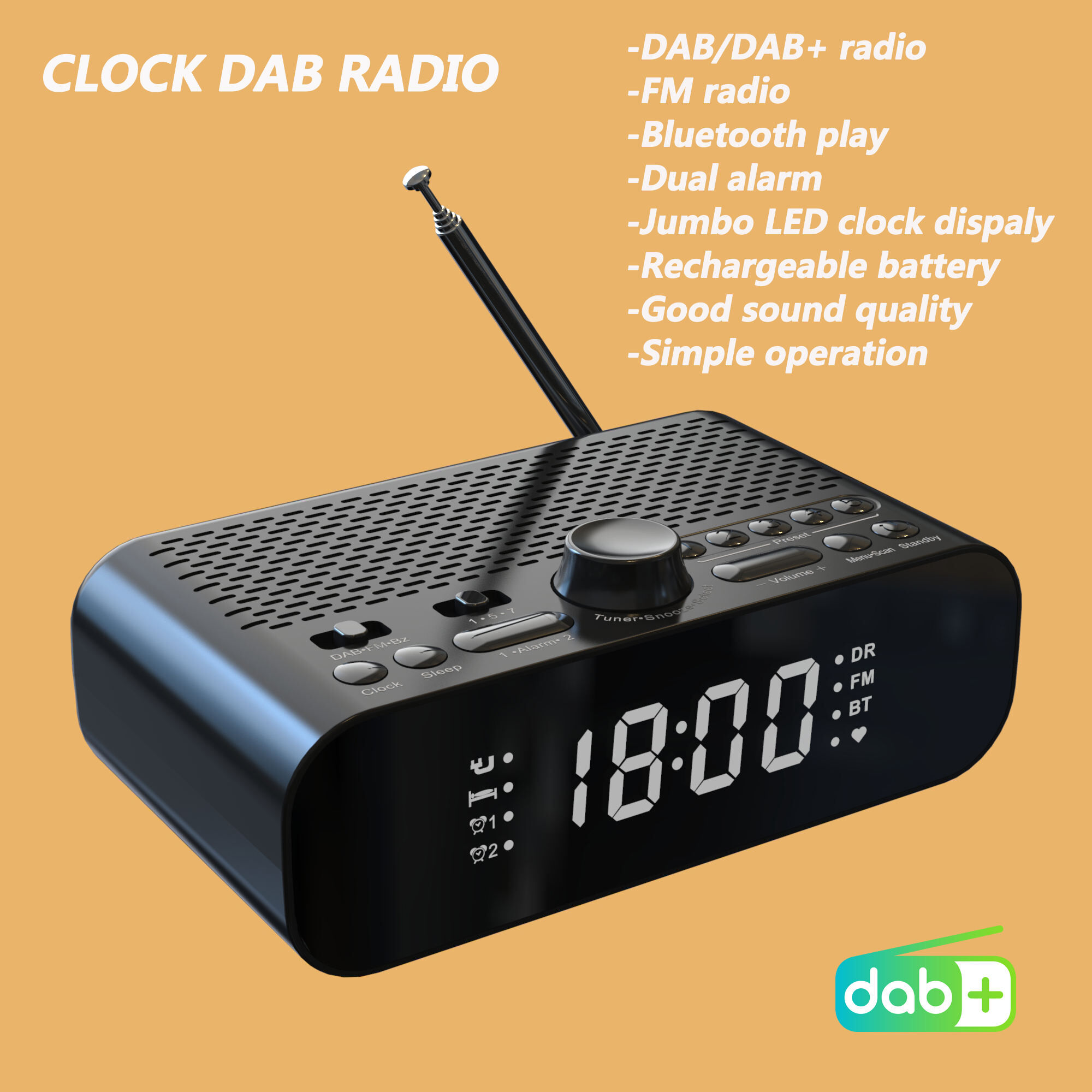 Factory Direct High Quality China Wholesale Classic Bedside Radio And ...