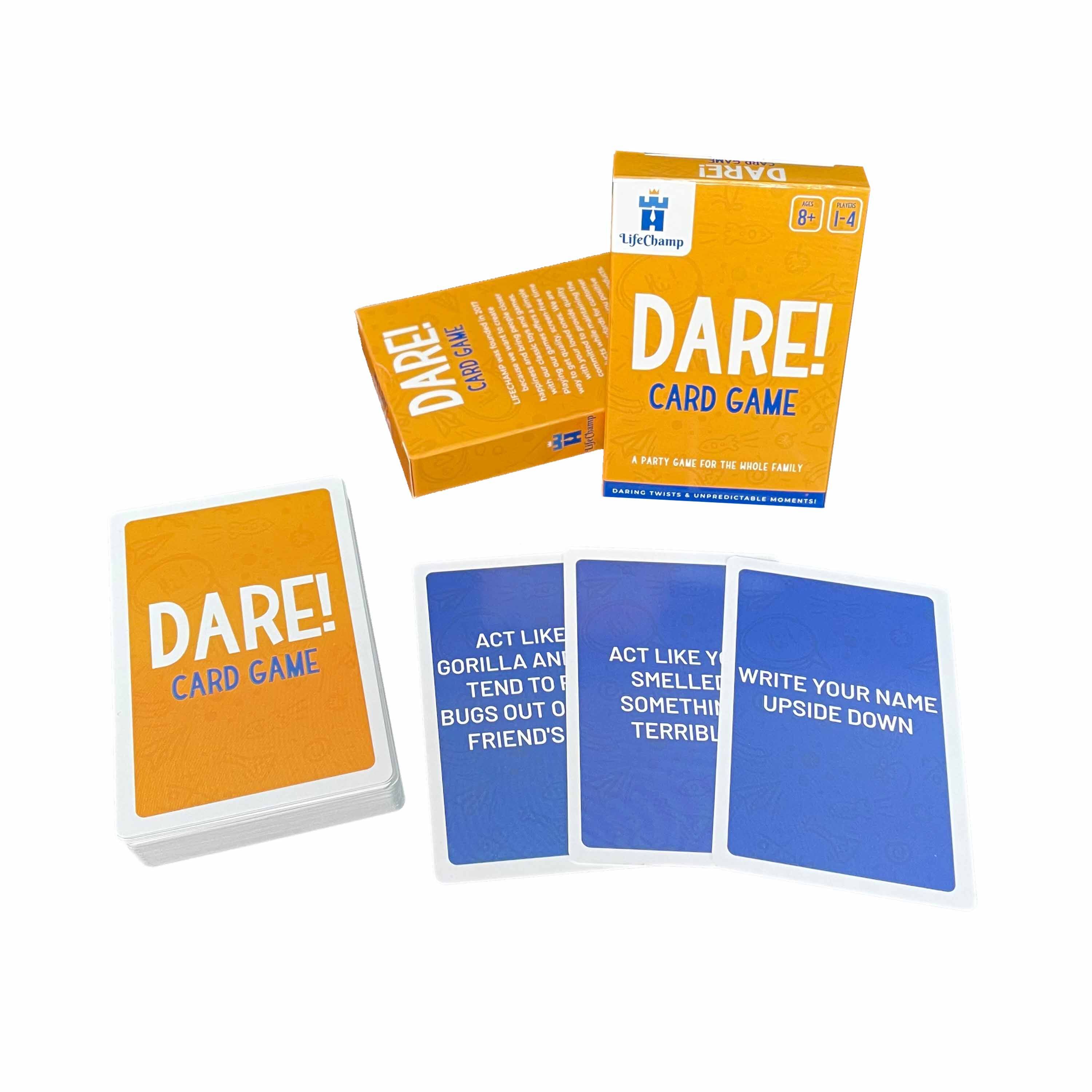 Custom Designed Party Dare Bridge Card Game Printed Plastic And Paper ...
