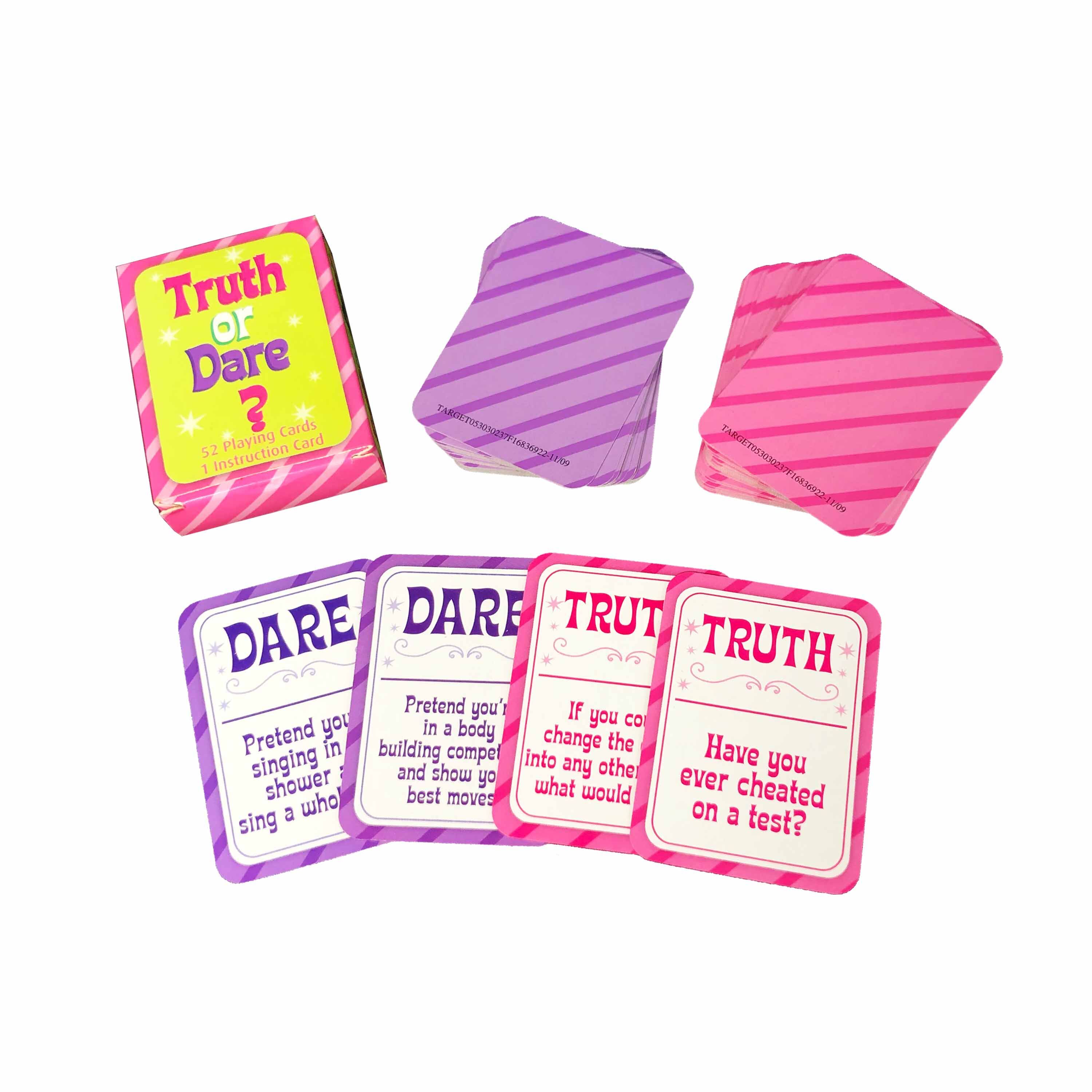 Custom Designed Party Dare Bridge Card Game Printed Plastic And Paper ...
