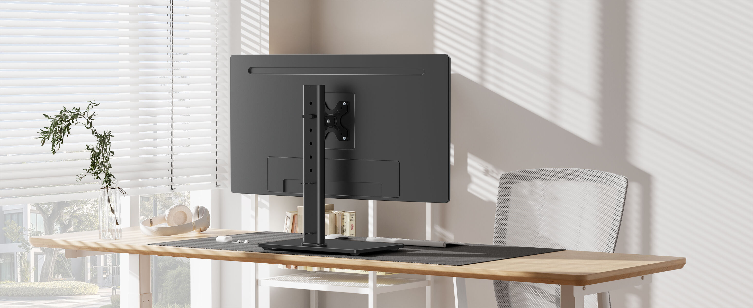 Mountup 13-32 Inch Computer Screen Freestanding Single Monitor Desk ...