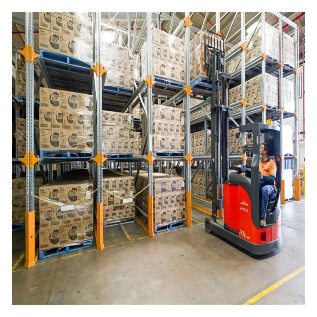 Warehouse Drive-in Racking System For High-density Storage & Forklift ...