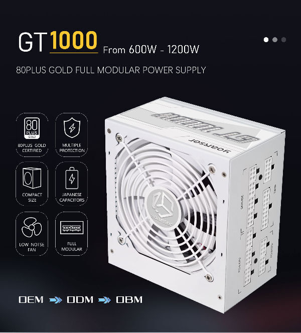 High Performance 80plus Gold Desktop Power Supply White Full Modular ...