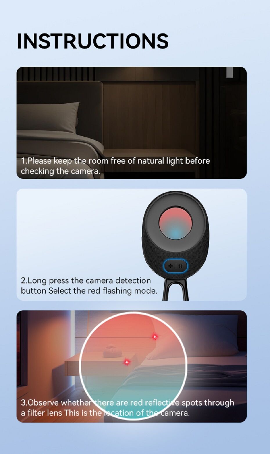 Buy China Wholesale Hidden Camera Detectors - Portable Anti-spy ...