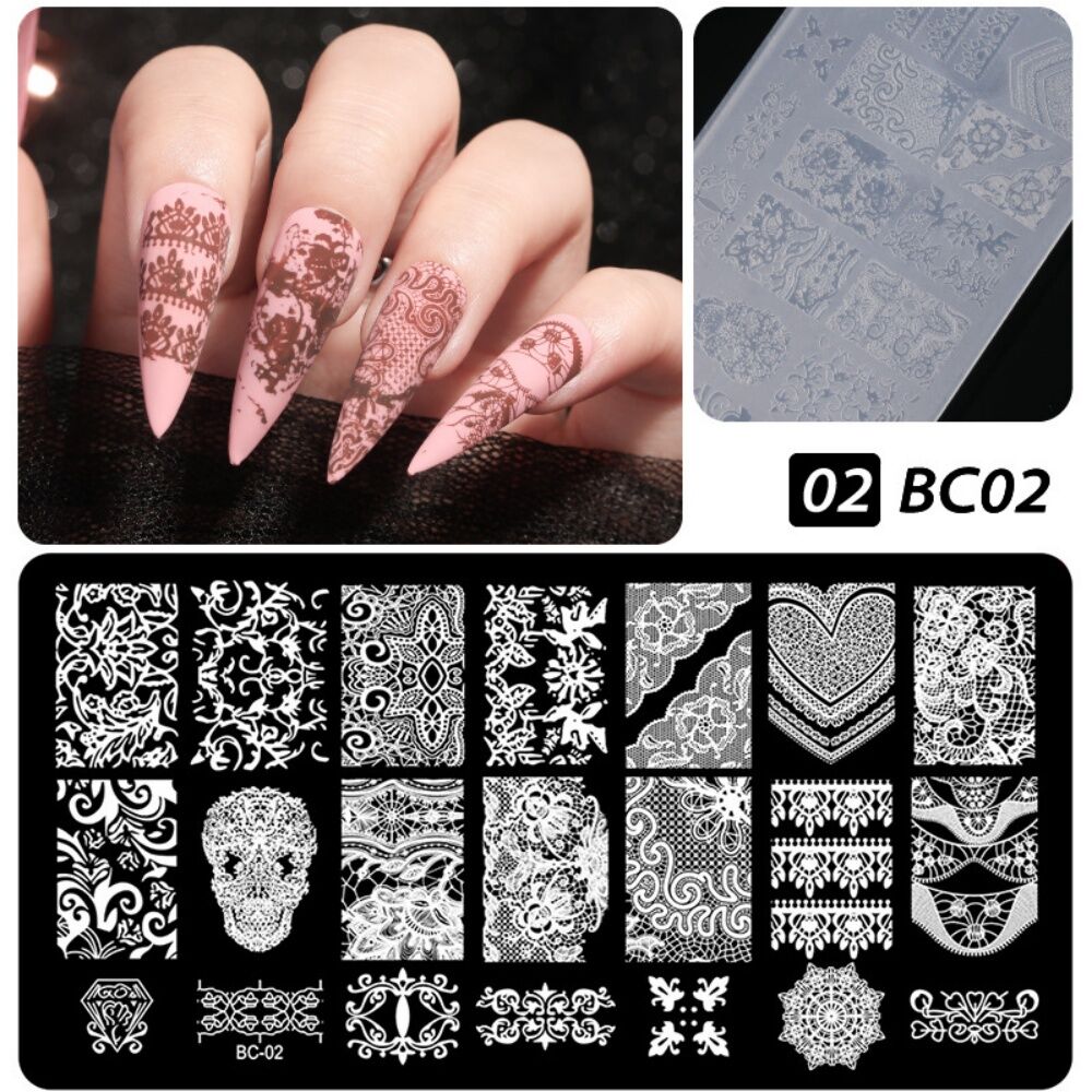 Cross Border Hot Sale Silver Acrylic Base Nail Practice Brackets - Buy ...