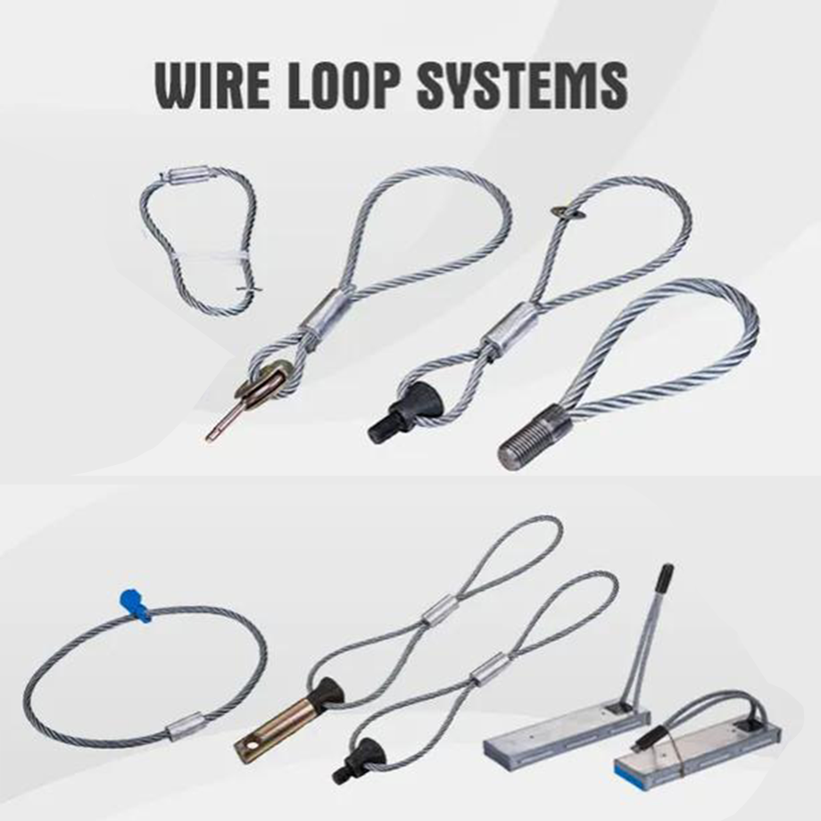 Building Material Hardware Threaded Wire Rope Lifting Cast In Loop For Precast Concrete Wire