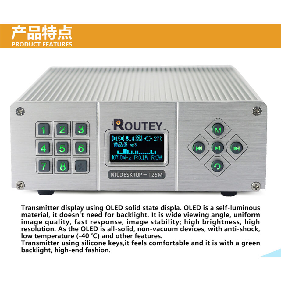 Routey Ro-25w Fm Professional Broadcast Transmitter For Car Church ...