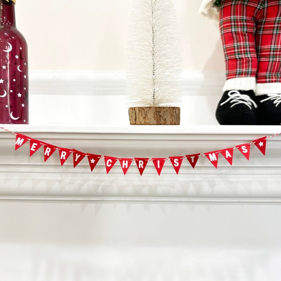 Christmas Indoor/outdoor Decoration Mini Banner Garland Bunting Hanging ...