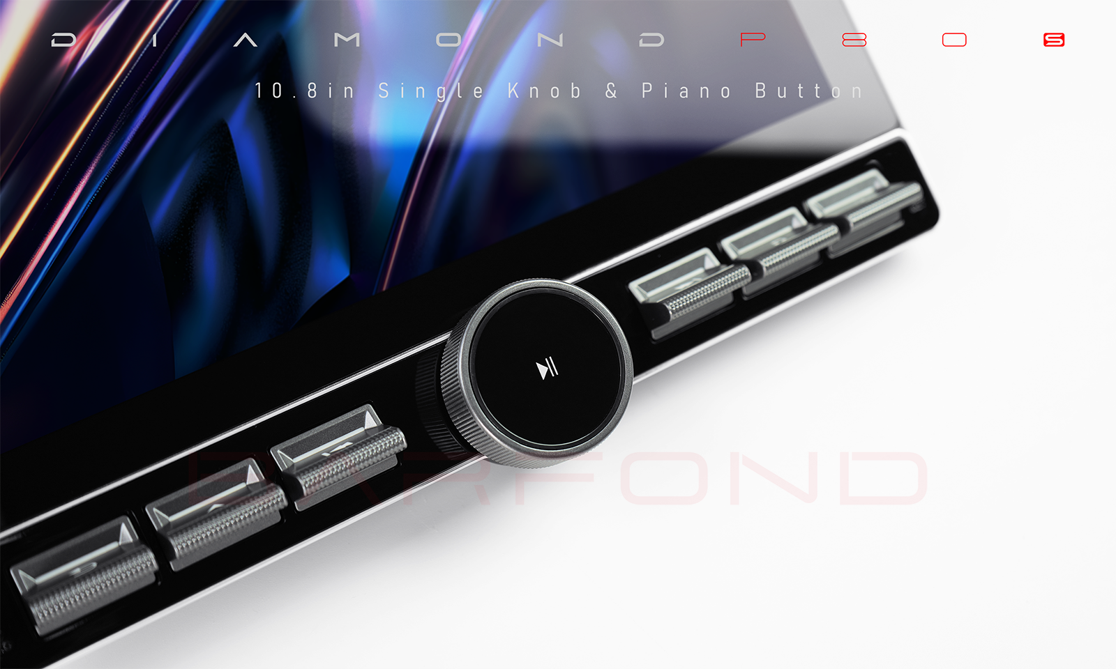 Diamond Series Single Knob Piano Botton Universal Car Android ...