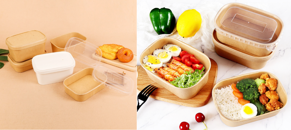 500/650/750/1000 Ml Rectangle Paper Box/rectangle Paper Container ...