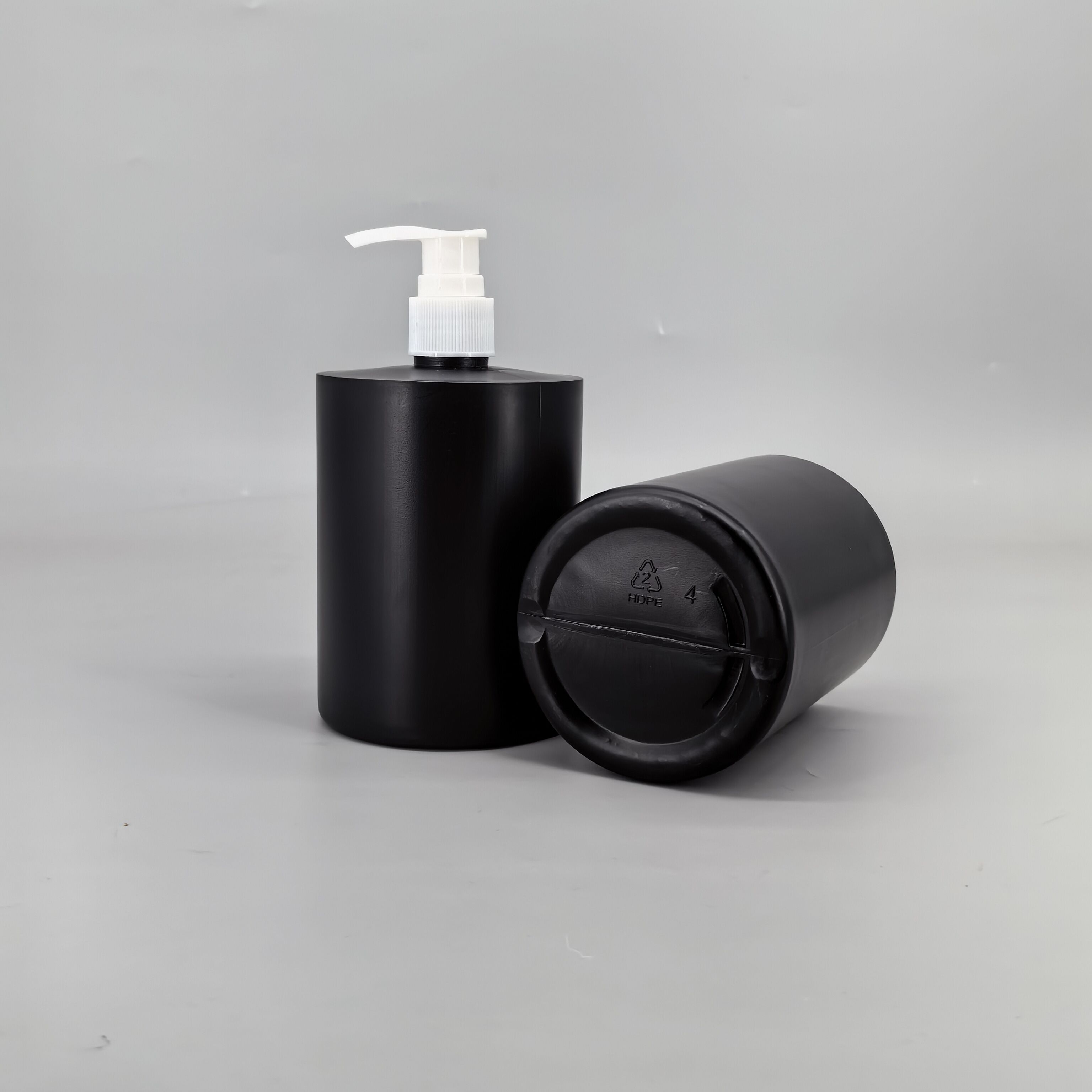 Hdpe Chemical Resistance Plastic 16 Oz Lotion Bottle Black 500ml ...