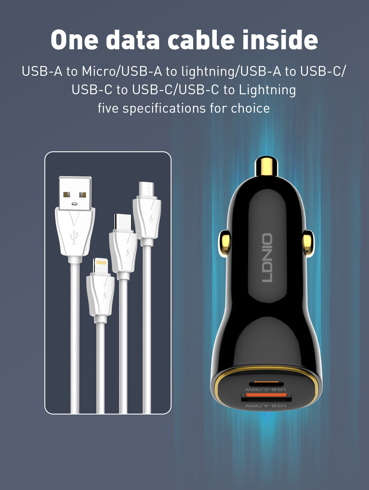 Ldnio C103 60w Super Fast Charging Adapter Dual Usb Ports Full Protocol ...
