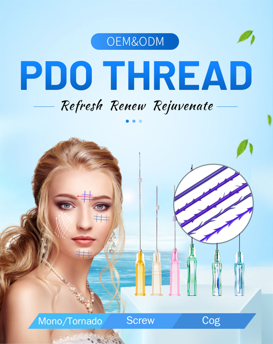 Beauty Skincare Absorbable Antiaging Pdo Thread Mono Screw For Facial ...