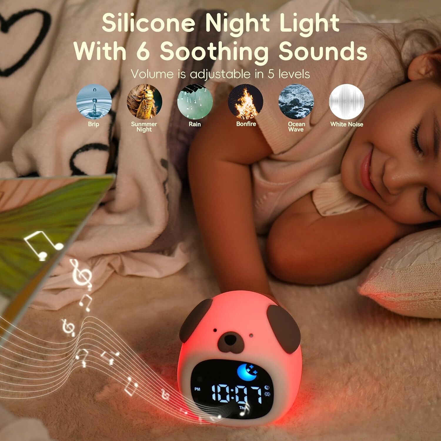 Kids Alarm Clock, Ok To Wake Clock For Kids, Touch Night Light , Sleep ...
