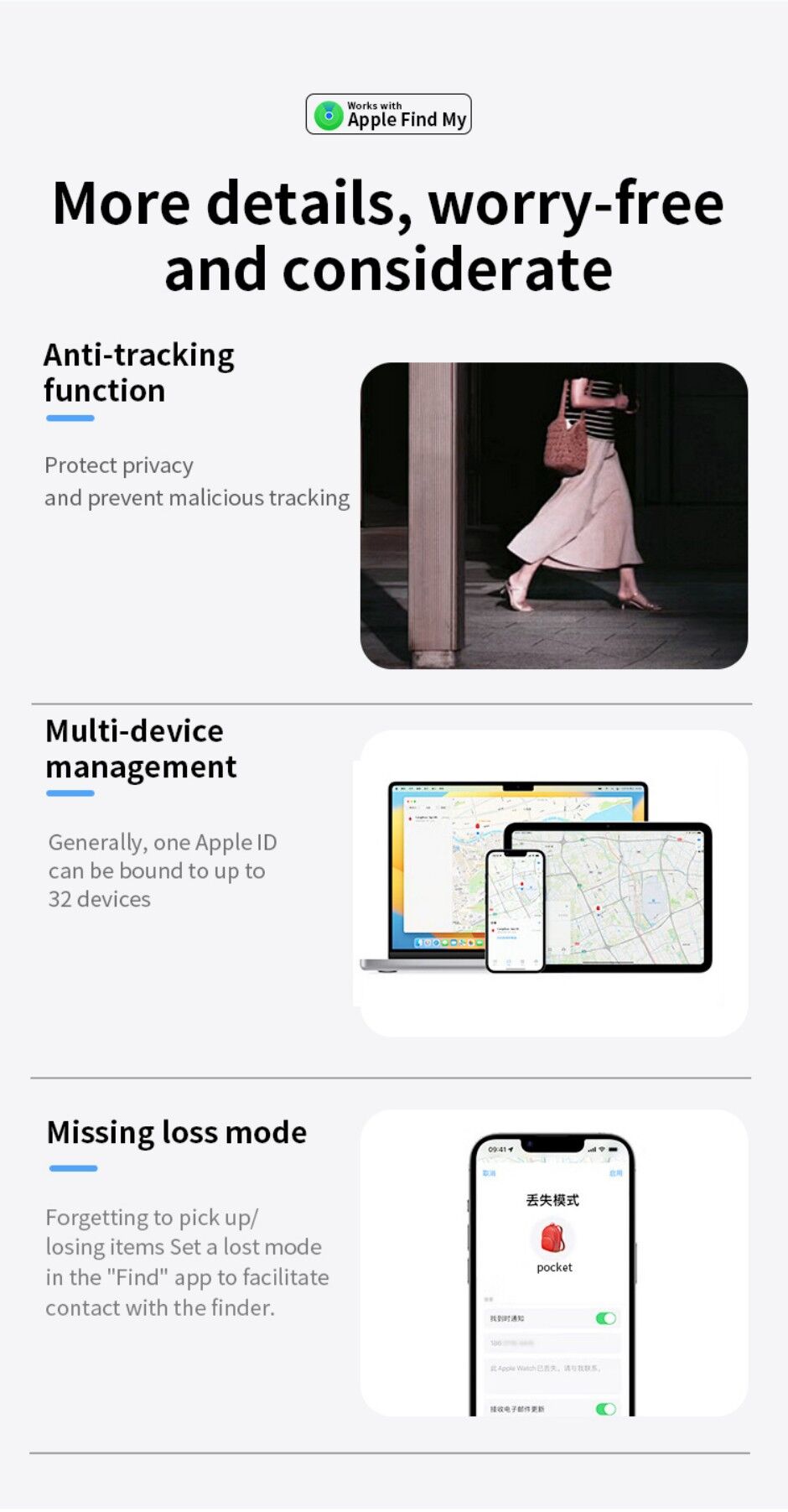 Key Anti Loss Device, Intelligent Anti Loss Buckle, Wallet, Mobile Anti ...